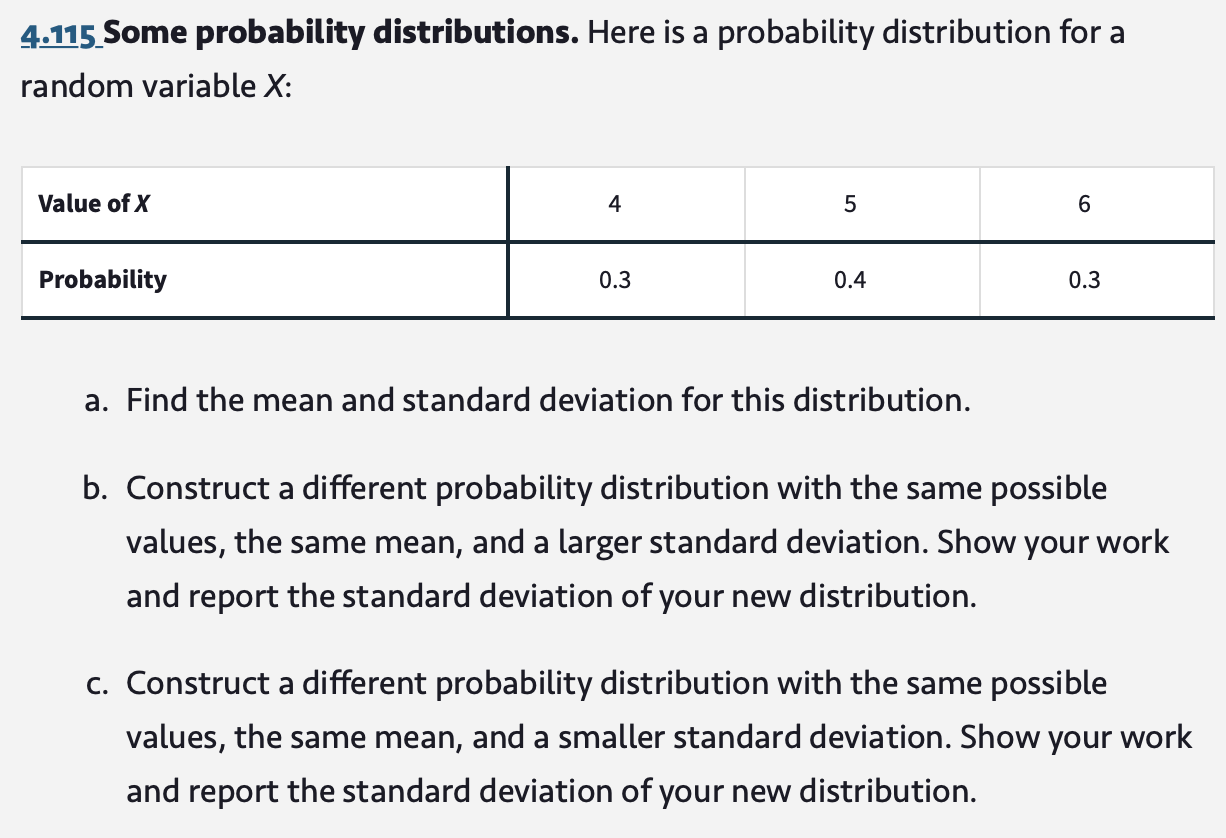 Solved 4.115 Some probability distributions. Here is a | Chegg.com