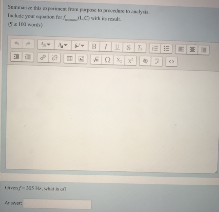 Solved Summarize this experiment from purpose to procedure | Chegg.com