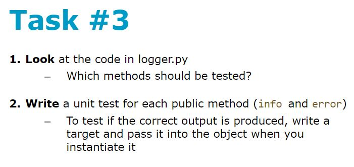 Solved Task #3 1. Look at the code in logger.py - Which | Chegg.com