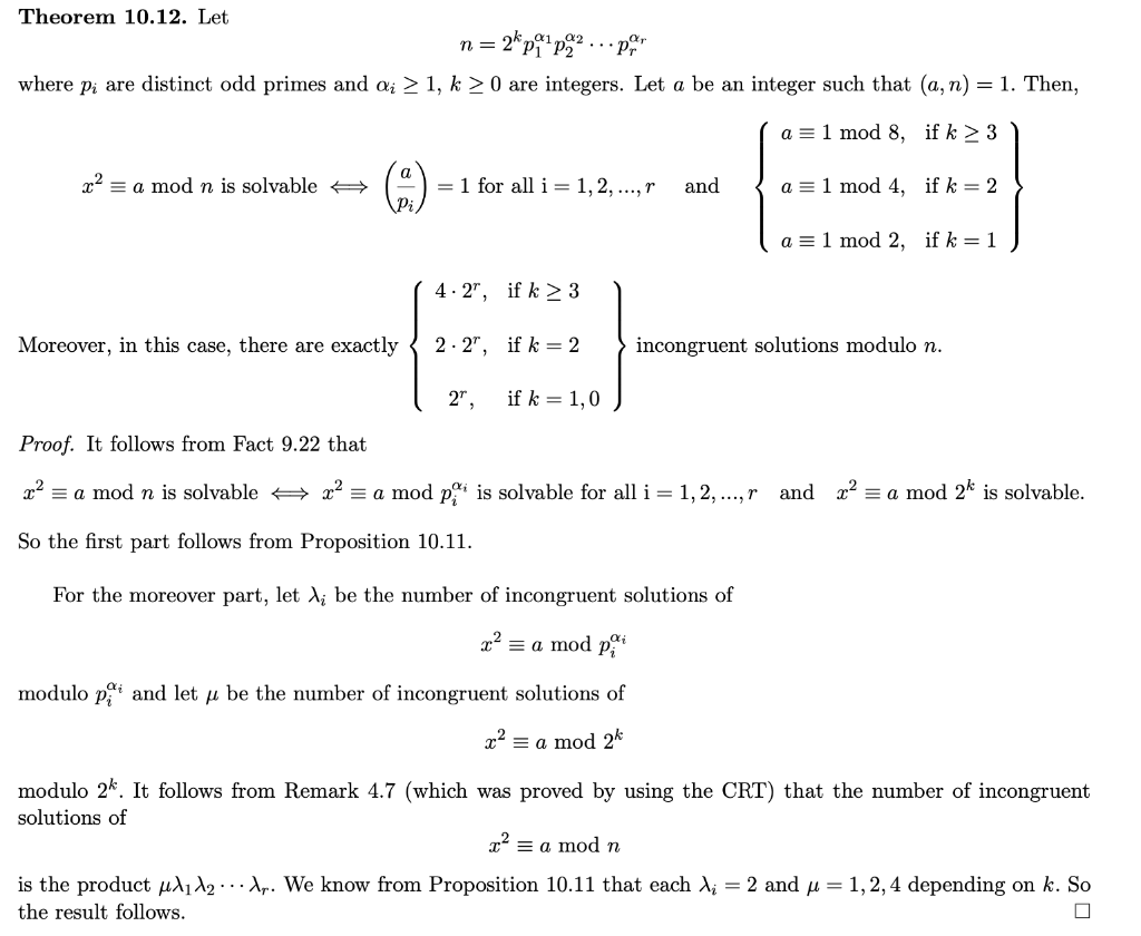 Solved (4) (a) Determine whether the congruence | Chegg.com