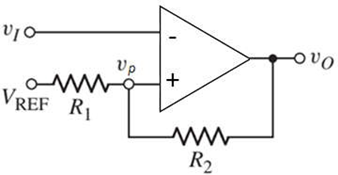 Solved 4. A Schmitt trigger circuit is used to control the | Chegg.com
