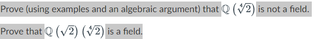 Solved Prove (using examples and an algebraic argument) that | Chegg.com