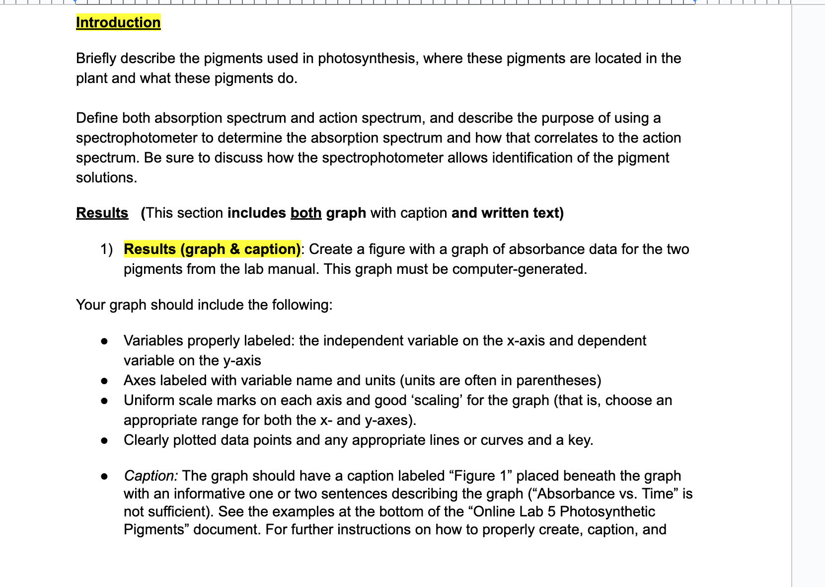 Solved IntroductionBriefly describe the pigments used in | Chegg.com