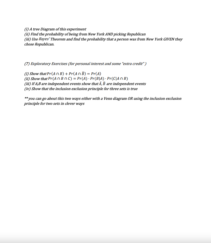 Solved i) Write down the sample space for this experin ii) | Chegg.com