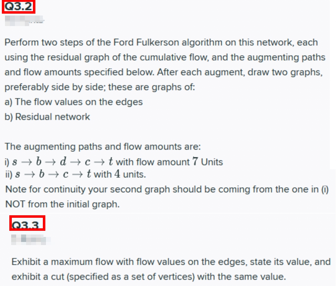 Solved Q3 Consider the following directed network with flows | Chegg.com