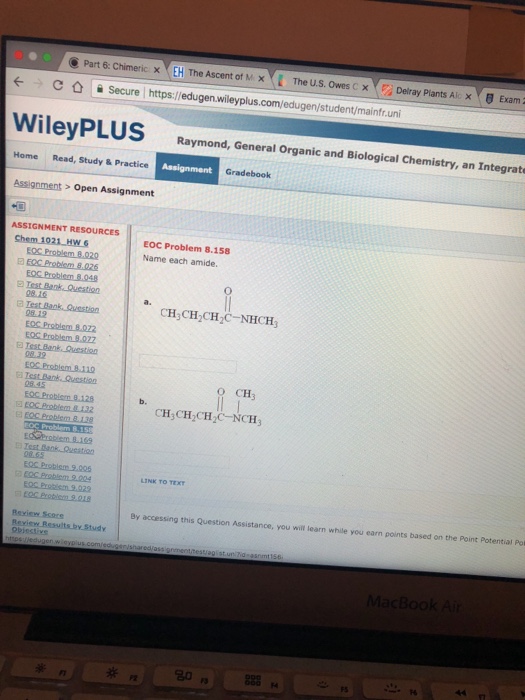 Solved ment> Open Assignment NMENT RESOURCES 1021 HW 6 EOC | Chegg.com
