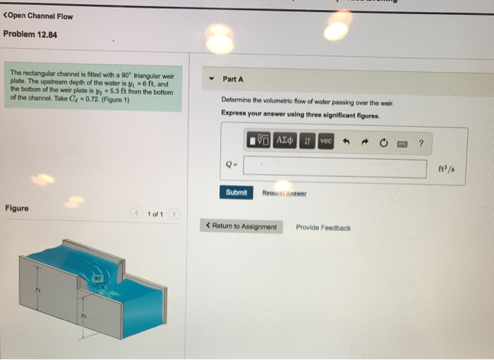 Solved Open Channel Flow Problem 12.84 The rectangular | Chegg.com
