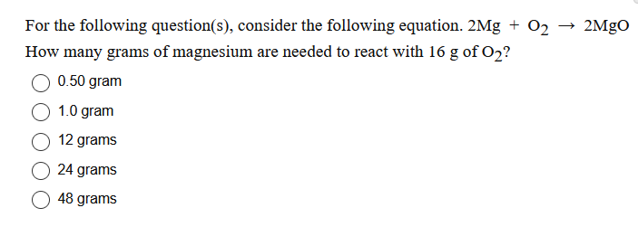 Solved For the following question(s), consider the following | Chegg.com
