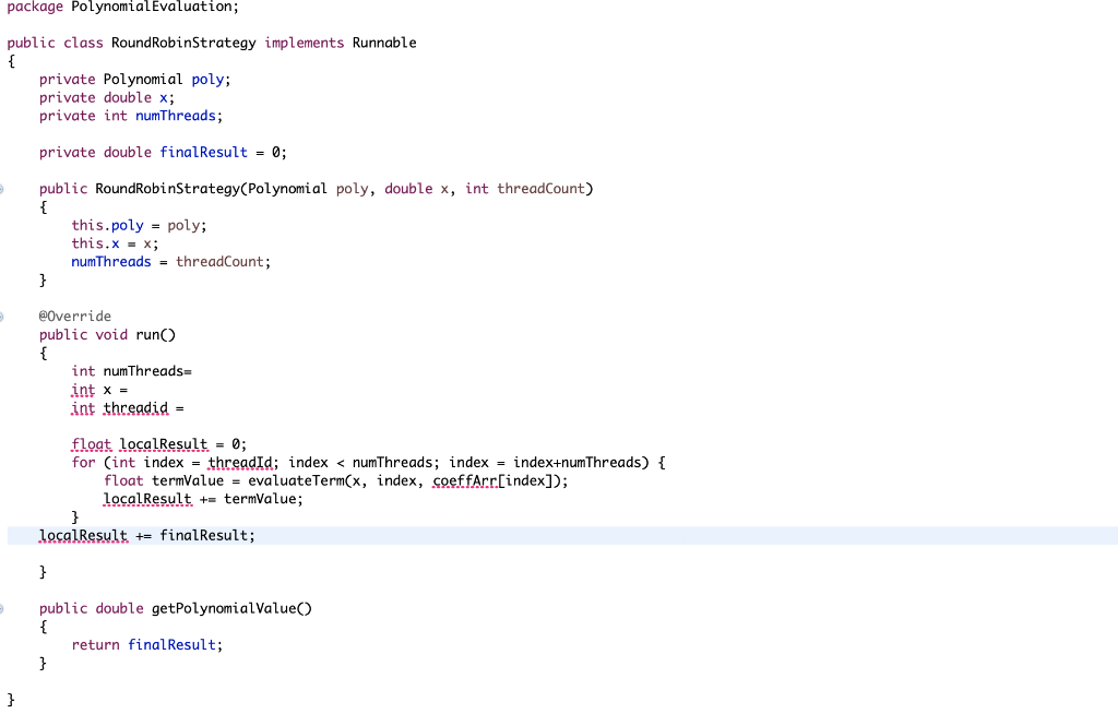 This is the code I have so far for a Round Robin | Chegg.com