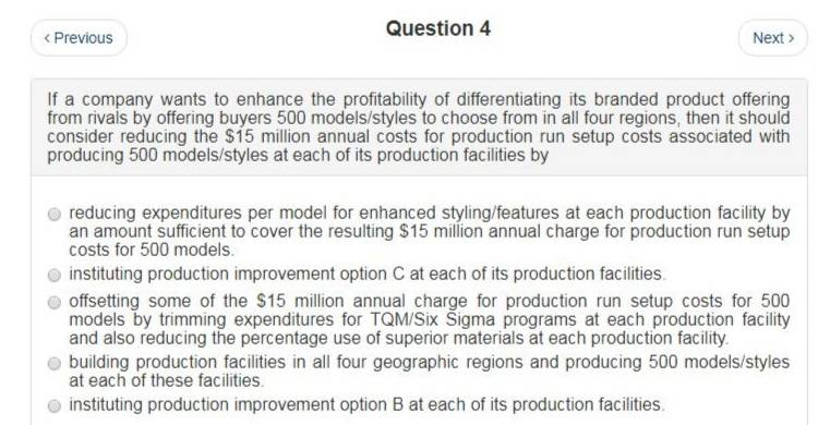 Solved Question 4 If a company wants to | Chegg.com