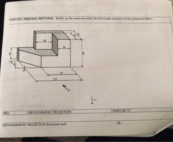 Solved EXERCISES. FREEHAND SKETCHING. Sketch, on the space | Chegg.com