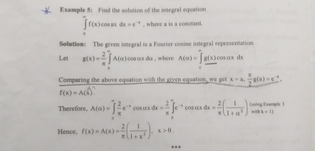 Solved In the attached solved example on integral equations, | Chegg.com