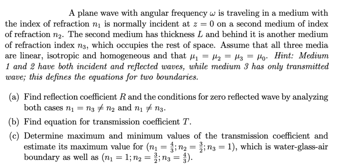 The mue's are the permeability of the material. They | Chegg.com