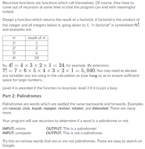 Solved Recursive functions are functions which call | Chegg.com