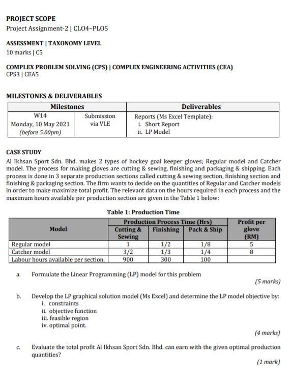 Solved PROJECT SCOPE Project Assignment-2 CL04-PLOS | Chegg.com