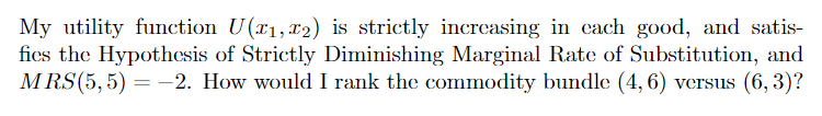 Solved My utility function U(r1, r2) is strictly increasing | Chegg.com