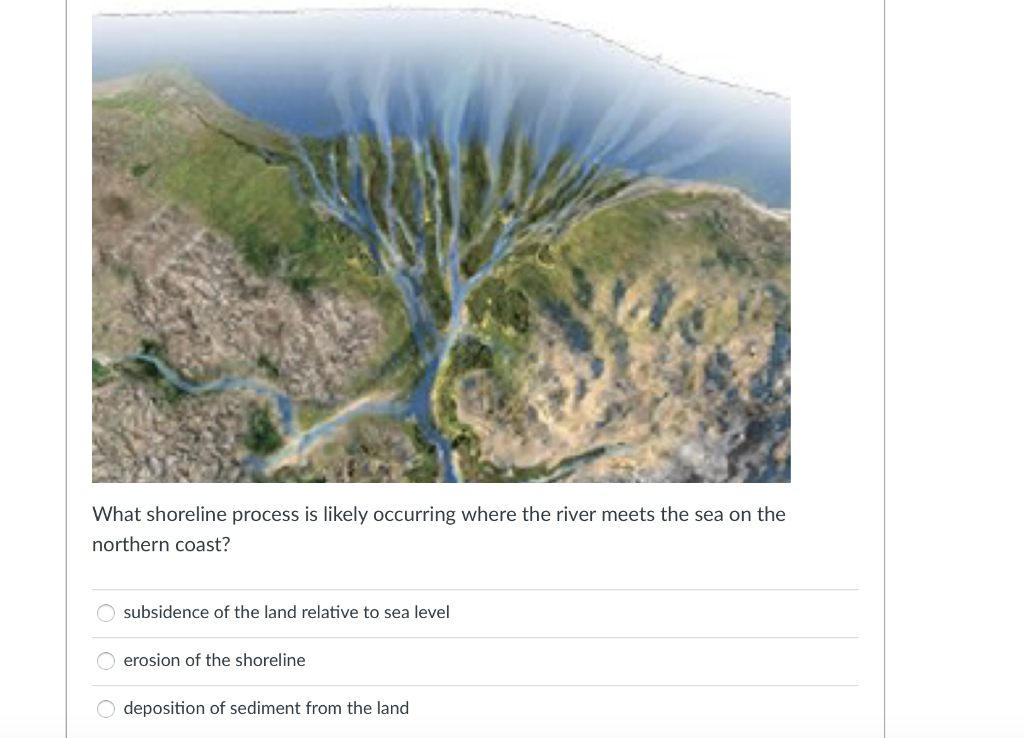 Solved What shoreline feature is represented by the very | Chegg.com