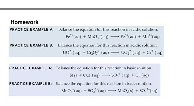 Acidic Solution Examples
