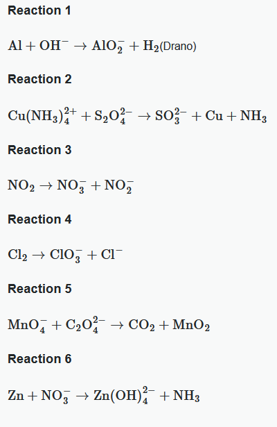 Solved Balance the following reactions in a basic solution. | Chegg.com