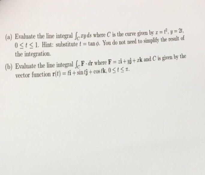 Solved Evaluate the line integral integral_c xy ds where C | Chegg.com