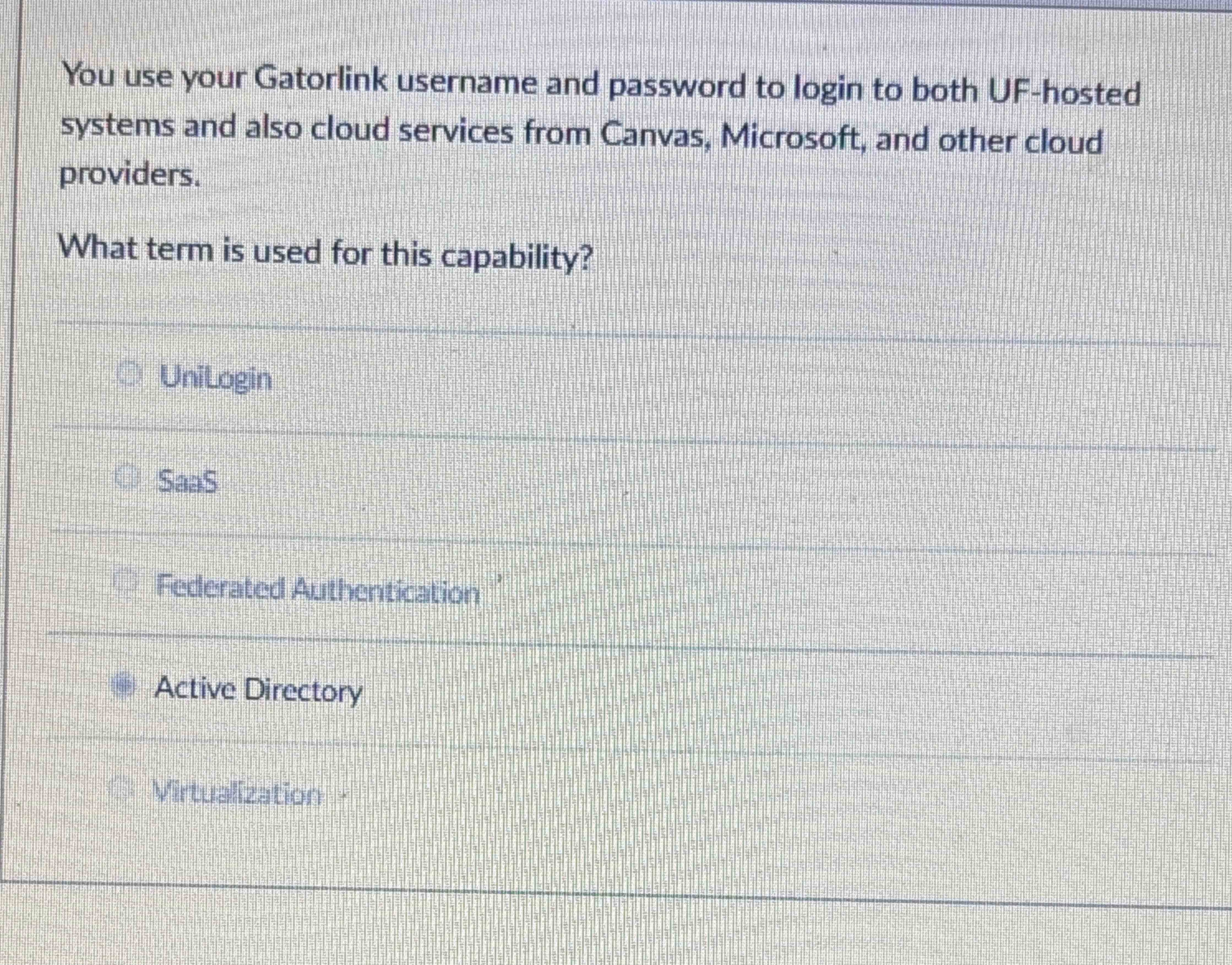 Solved You use your Gatorlink username and password to login | Chegg.com