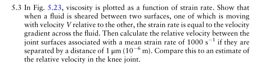 Solved 5.3 In Fig. 5.23, viscosity is plotted as a function | Chegg.com