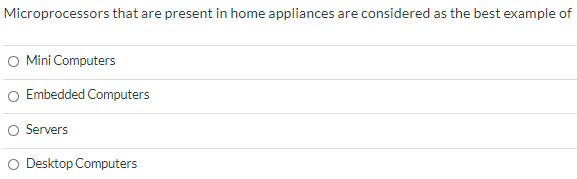 Solved Microprocessors that are present in home appliances | Chegg.com