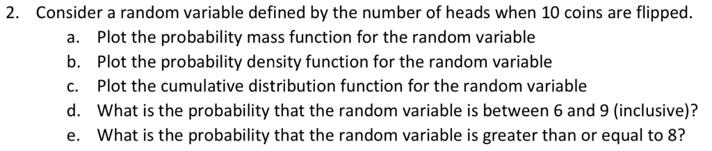Solved 2. Consider a random variable defined by the number | Chegg.com