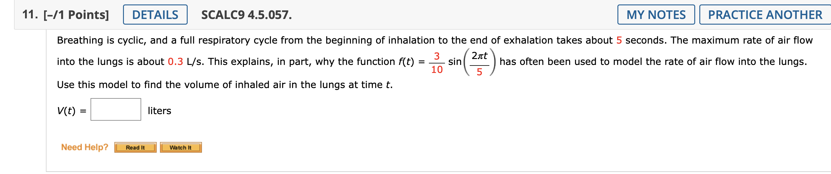 Solved 3. [-/1 Points] DETAILS SCALC9 4.5.006. Evaluate the | Chegg.com
