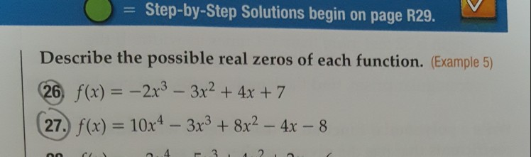 Solved = Step-by-Step Solutions begin on page R29. Describe | Chegg.com