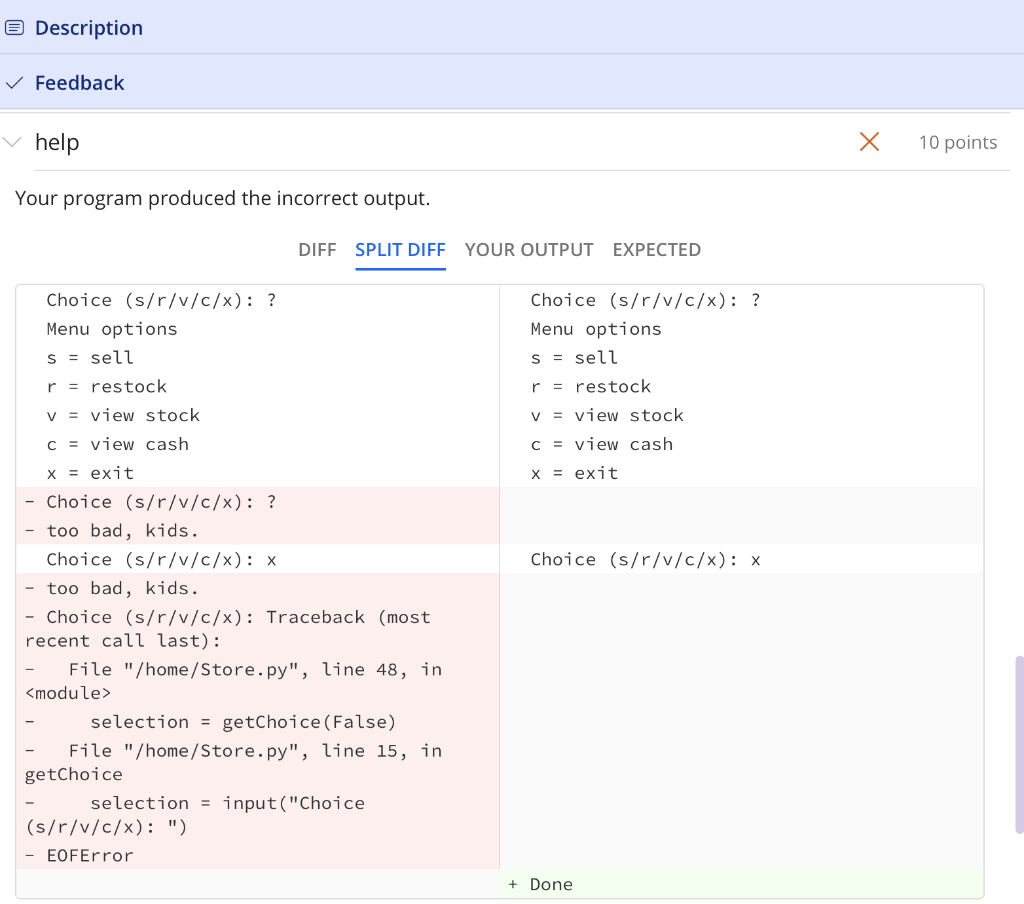 Solved Write this in python Store specification: A store | Chegg.com