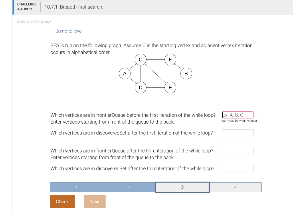 Solved BFS is run on the following graph. Assume C is the | Chegg.com