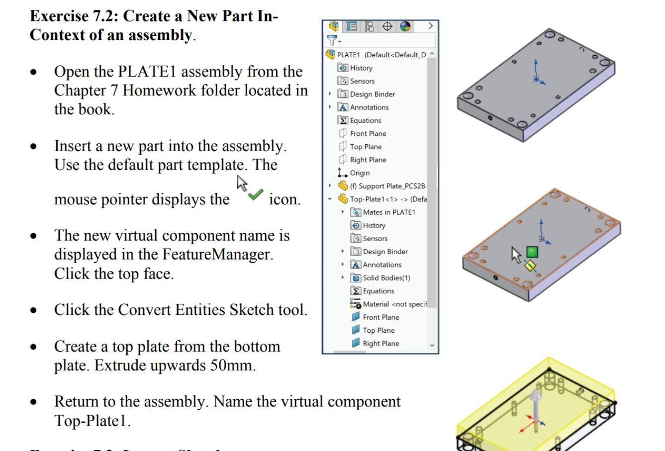 Solved Exercise 7.2: Create a New Part In- Context of an | Chegg.com