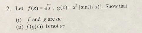 Solved 4 Absolute Continuity A real-valued function f | Chegg.com