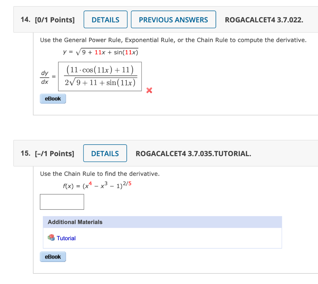 Solved Use the General Power Rule, Exponential Rule, or the | Chegg.com