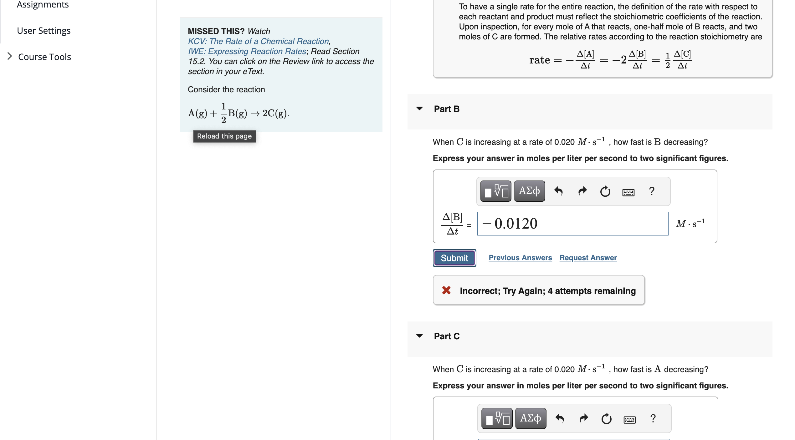 Solved Assignments User Settings Course Tools To have a | Chegg.com