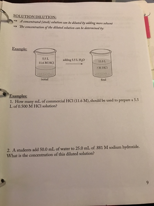Solved Examples: 1. Calculate the molality of a solution | Chegg.com