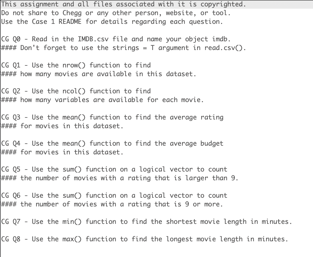 Solved This assignment and all files associated with it is | Chegg.com