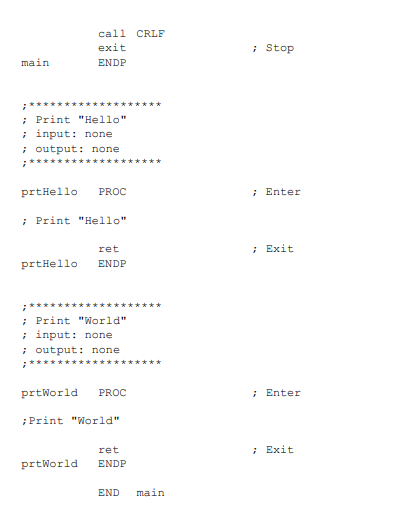 Solved Write A Program To Print Hello World Chegg