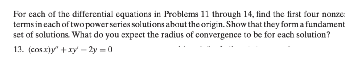 Solved For each of the differential equations in Problems 11 | Chegg.com