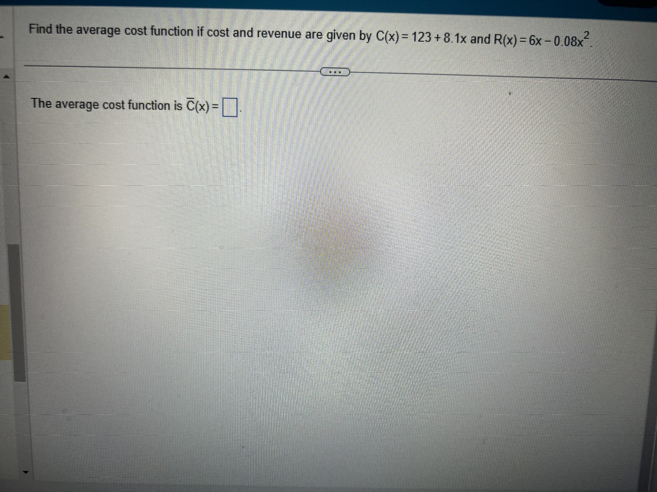 Solved Find the average cost function if cost and revenue | Chegg.com