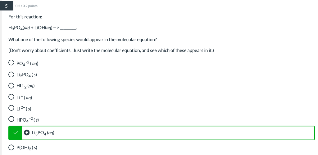 Solved 2 0/0.2 points Which of these compounds is a strong | Chegg.com