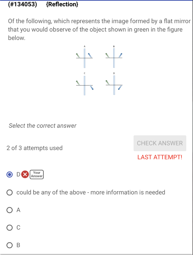 Solved (#1340 53) (Reflection) Of the following, which | Chegg.com