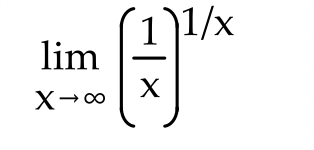 Solved limx→∞(1x)1x | Chegg.com