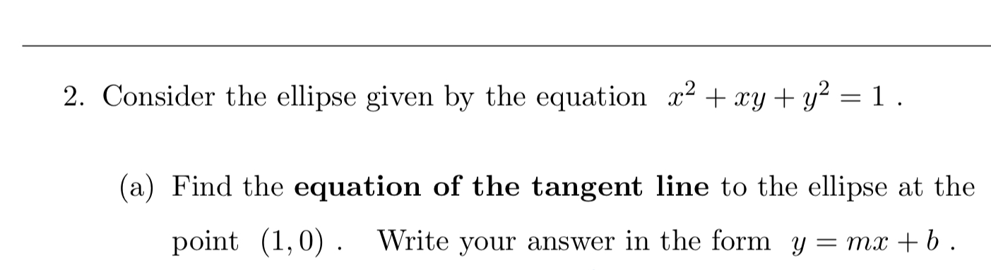 Solved Consider the ellipse given by the equation | Chegg.com