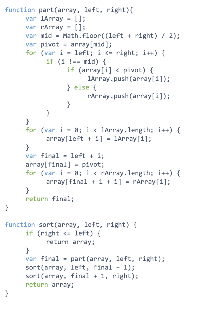Solved (e) Consider the piece of JavaScript overleaf that | Chegg.com