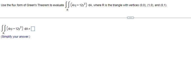 Solved Use the flux form of Green's Theorem to evaluate \\( | Chegg.com