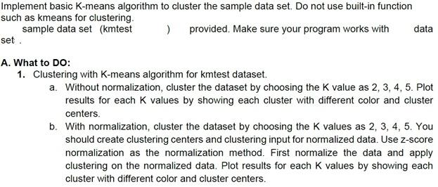 Data Normalization For K-Means Algorithm – OPHL
