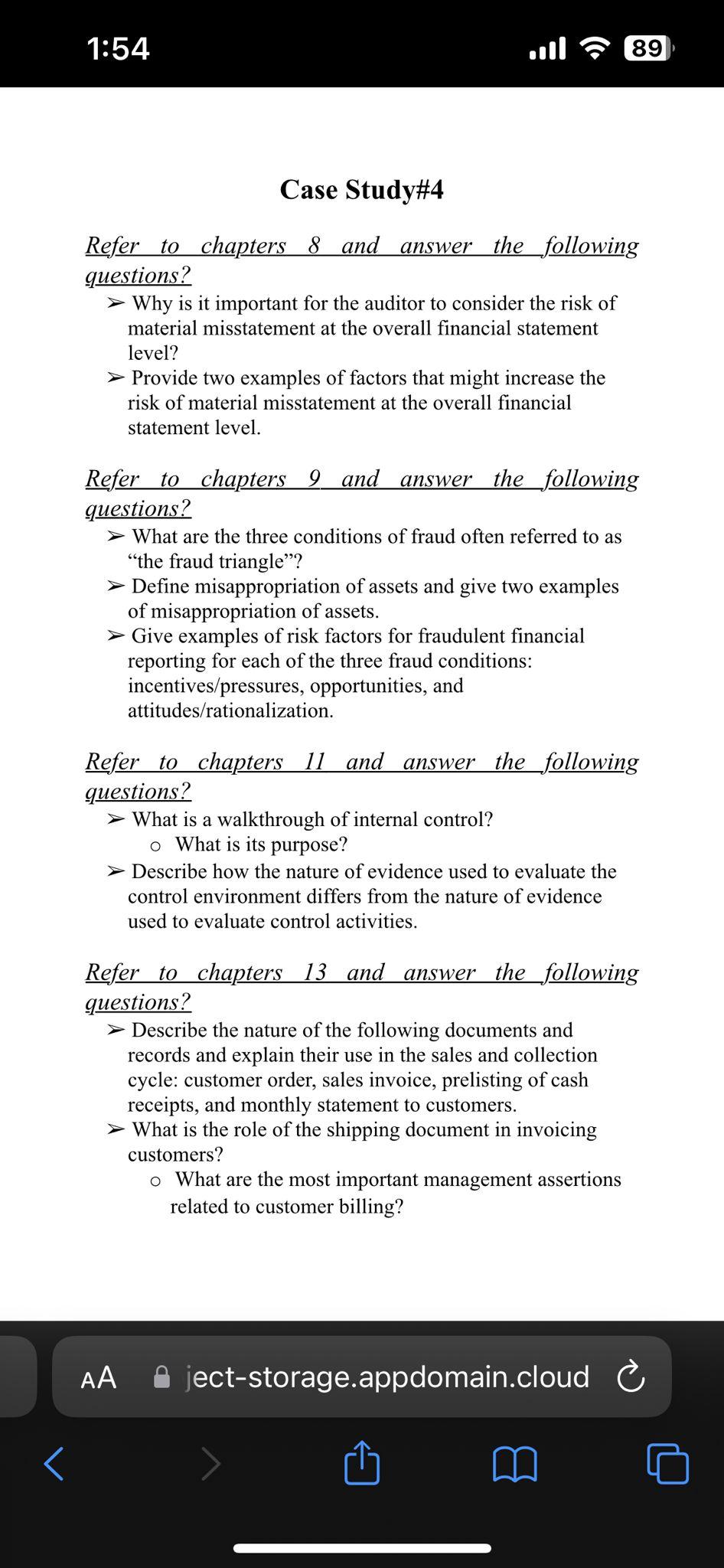 Solved Case Study\#4 Refer to chapters 8 and answer the | Chegg.com