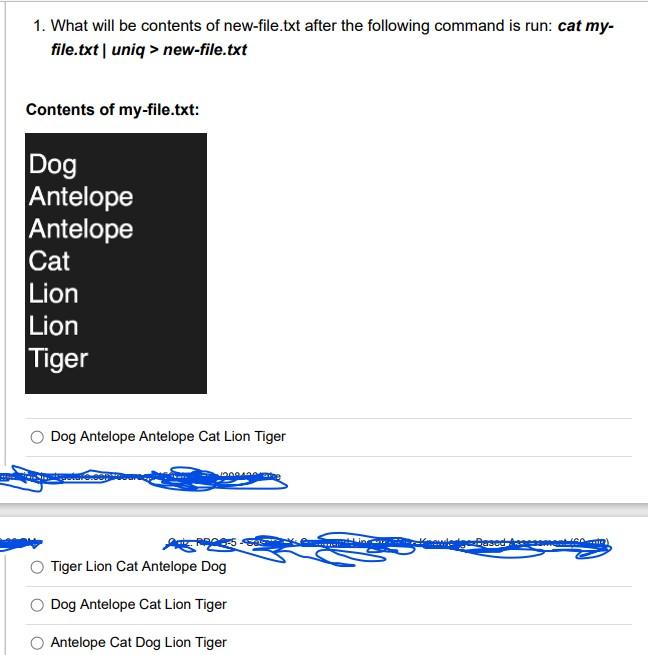 Solved What is this command doing cat my-file.txt ∣ sort > | Chegg.com